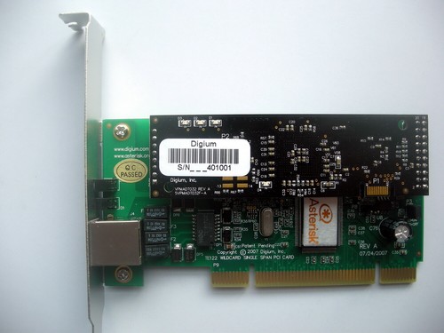 TE122 with VPMOC32 module 1 port PRI E1 T1 card Asterisk Elastix PCIe ...