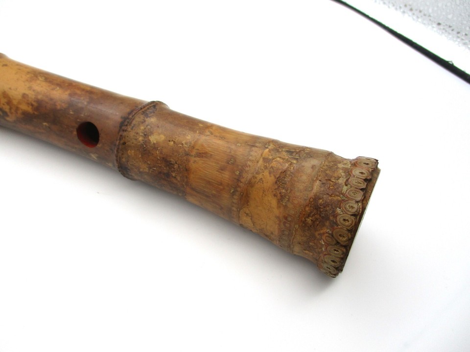 shakuhachi bamboo flute Japanese Flute Instrument Traditional Vintage ...