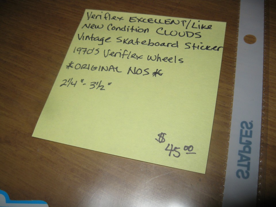 Variflex CLOUDS 1970's Skateboard Sticker NOS | eBay