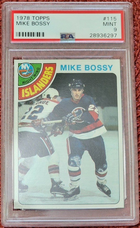 Mike Bossy RC Rookie 1978 TOPPS #115 New York Islanders {RIP} PSA 9 ...