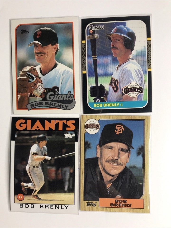 Bob Brenly (NM) 1986-89’ Topps Collectors Edition/+4 Additional Cards ...