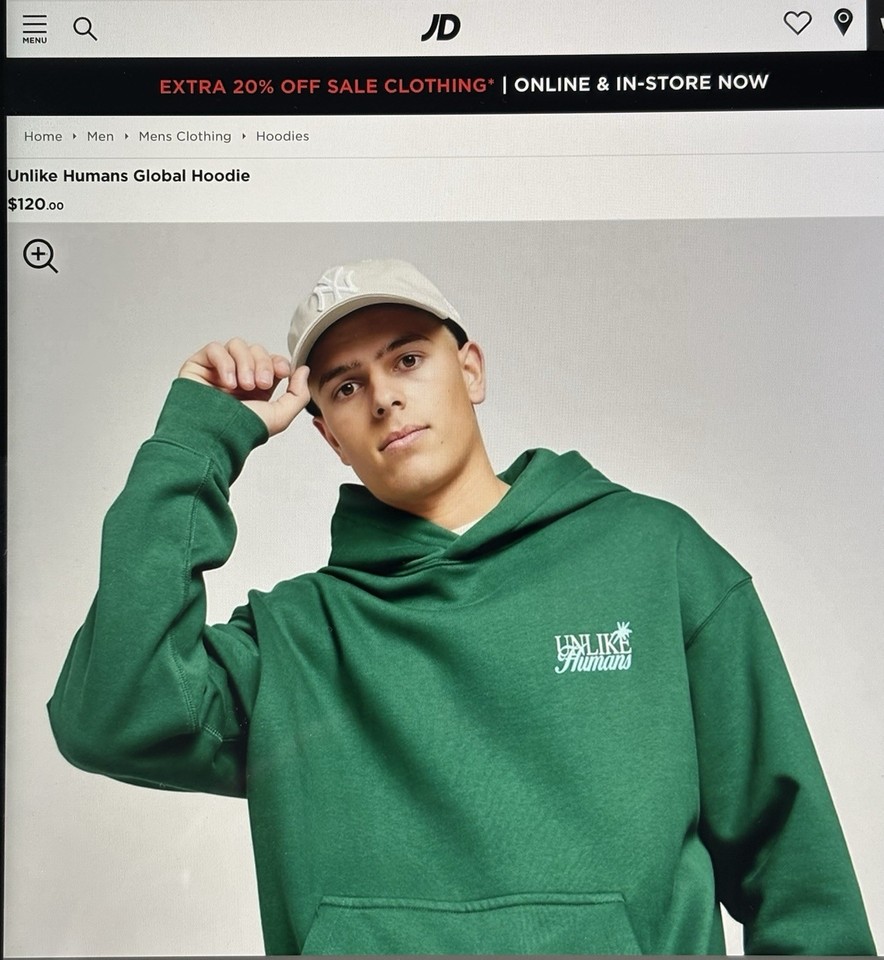 Unlike Humans Men's Hoodie Size Medium | eBay UK