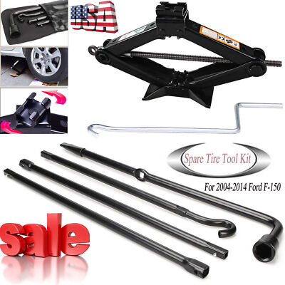 Spare Tire Removal Rod Tools Kit Lug Wrench Car Sissor Jack Handle for ...