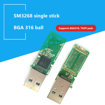 2pcs SM3268 U disk master support 3D flash memory BGA316 up to 8CE usb3 ...