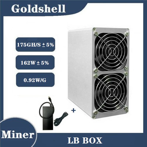 Goldshell LB BOX LBRY ASIC Crypto Miner 175GH/s 162W 0.92W/G With Power ...