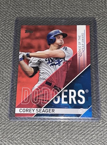 Corey Seager 2017 Topps Series 1 ROY Award Winner RED PARALLEL! #ROY-2 ...