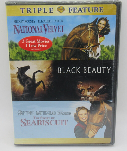 NATIONAL VELVET/BLACK BEAUTY/SEABISCUIT TRIPLE FEAT. 2-DISC DVD SET ...