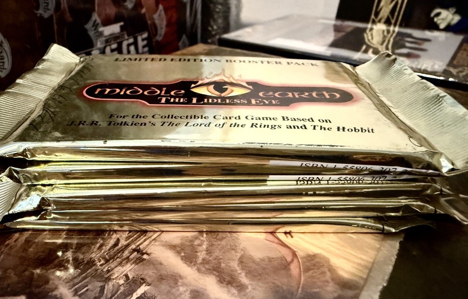 Middle Earth CCG Factory Sealed LIDLESS EYE Booster Packs x 5 | MECCG ...