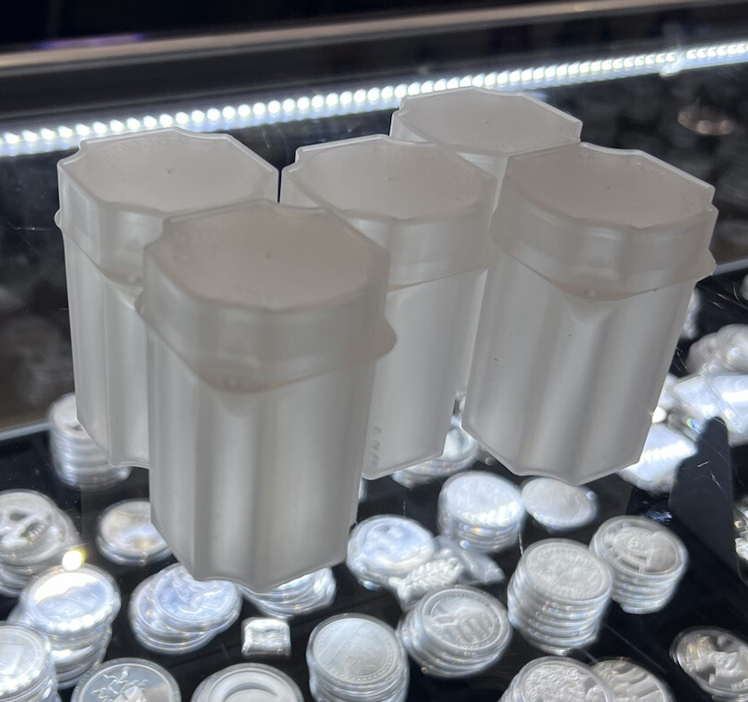 New Empty Coin Storage Tubes fits 20x 1 oz Silver Rounds /coins 39mm | eBay