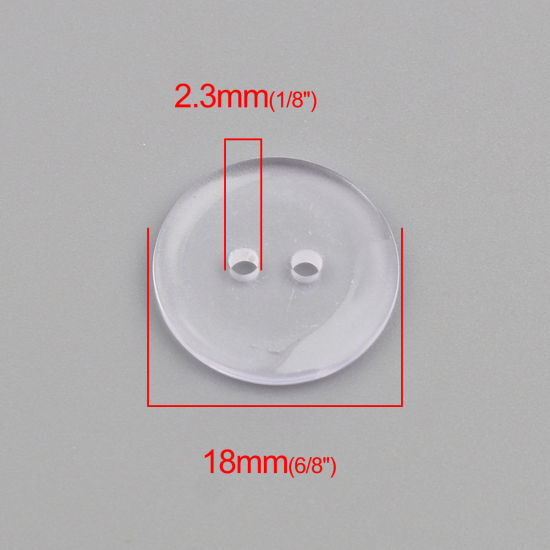 9mm To 20m Buttons Clear Transparent Sewing Scrapbooking Knitting 2 ...