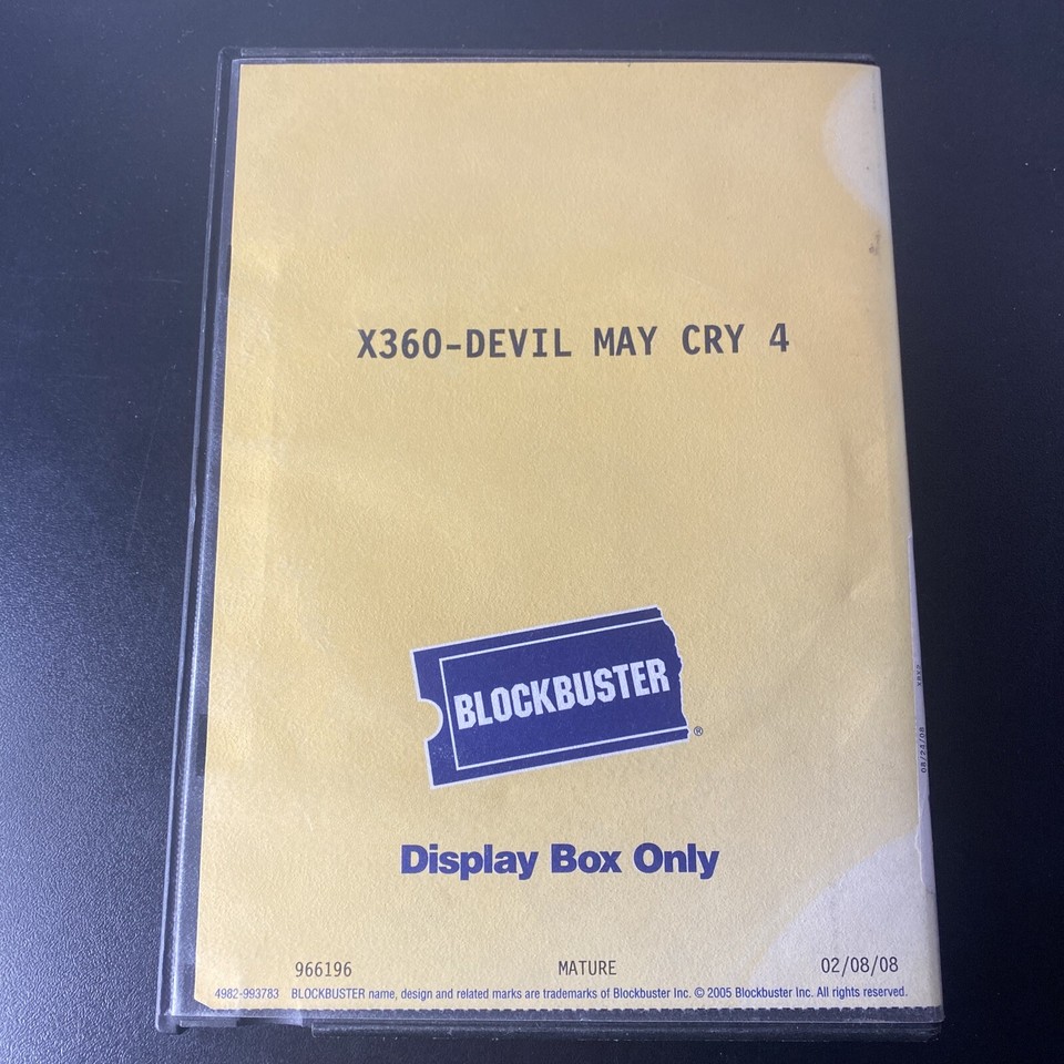 Devil May Cry 4 (Microsoft Xbox 360, 2008) Complete With Manual ...