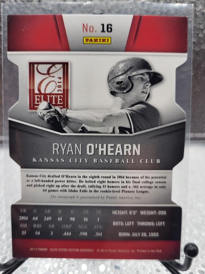 2014 Panini Elite Extra Edition 1/5 Gold Die-Cuts Signatures #16 Ryan O ...