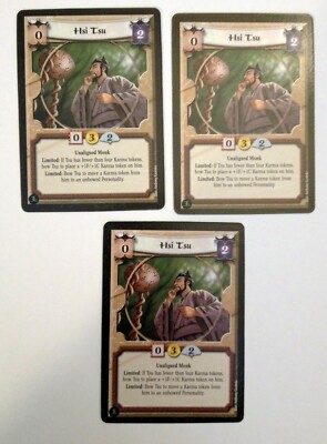 Hsi Tsu (3) L5R Legend of the Five Rings CCG Fire and Shadow | eBay