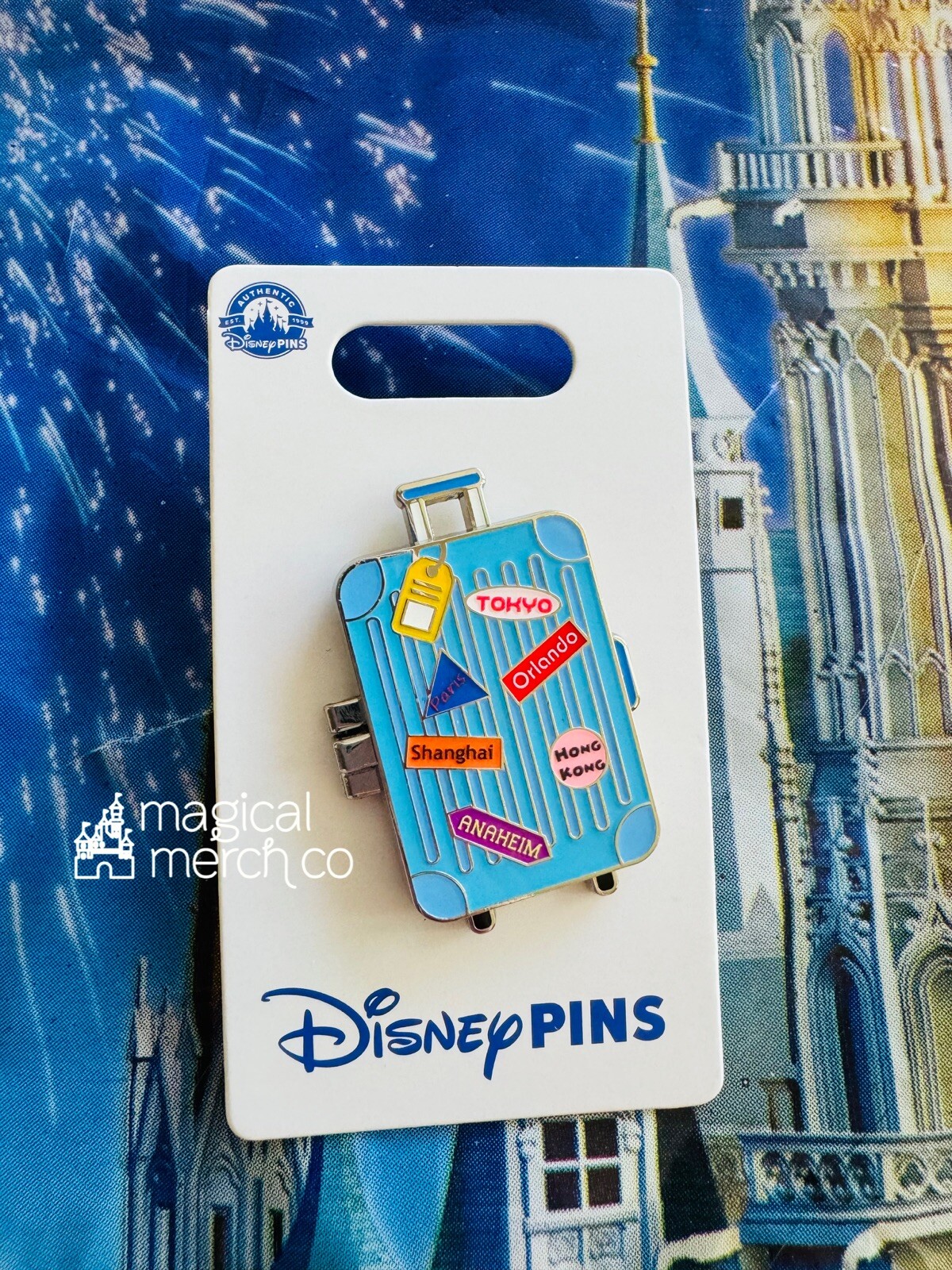 2024 Disney Parks Around The World Travel Suitcase Hinge Mickey Mouse ...