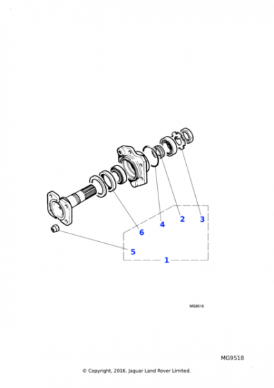 Jaguar XJ X300 XJS Differential Output Shaft Oil Seal JLM12138 GENUINE ...
