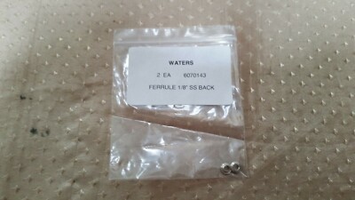 Brand New Waters 6070143 Ferrule Back SS 1/8" 2/pk | eBay