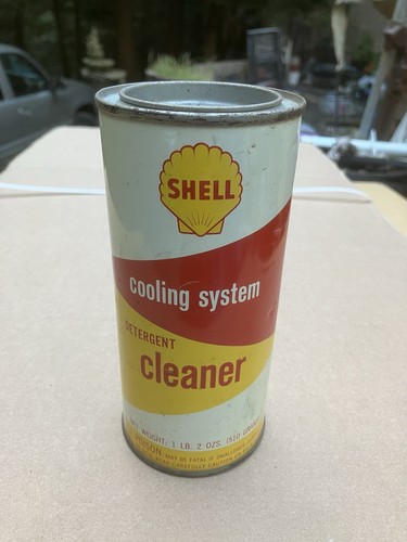 Vtg. Rare Full Shell Oil Co. Cooling System Cleaner Can (Gas Sign ...