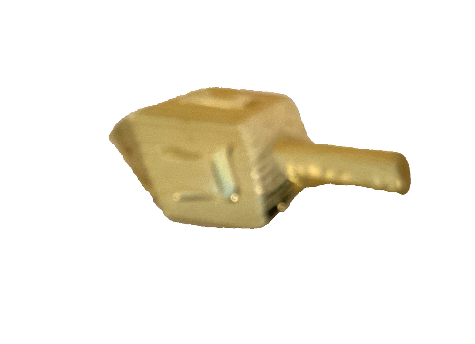 Signed St. Justin SJC Jewish Hanukkah Dreidel Brooch, Pin 2” tall 1-1/4 ...