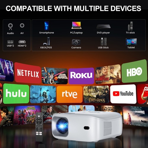 Honpow 200" Class FHD (1080P) Smart LED Projector (UC28C) | eBay