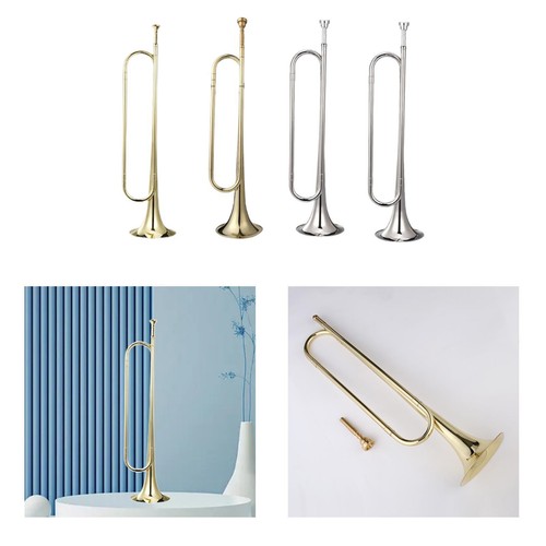 Bugle Music Instrument Brass Blowing Bugle for Beginner Orchestra ...