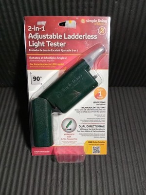 SIMPLE LIVING 750001 LADDERLESS "LIGHTS ON" TESTER LED POWER INDICATOR ...