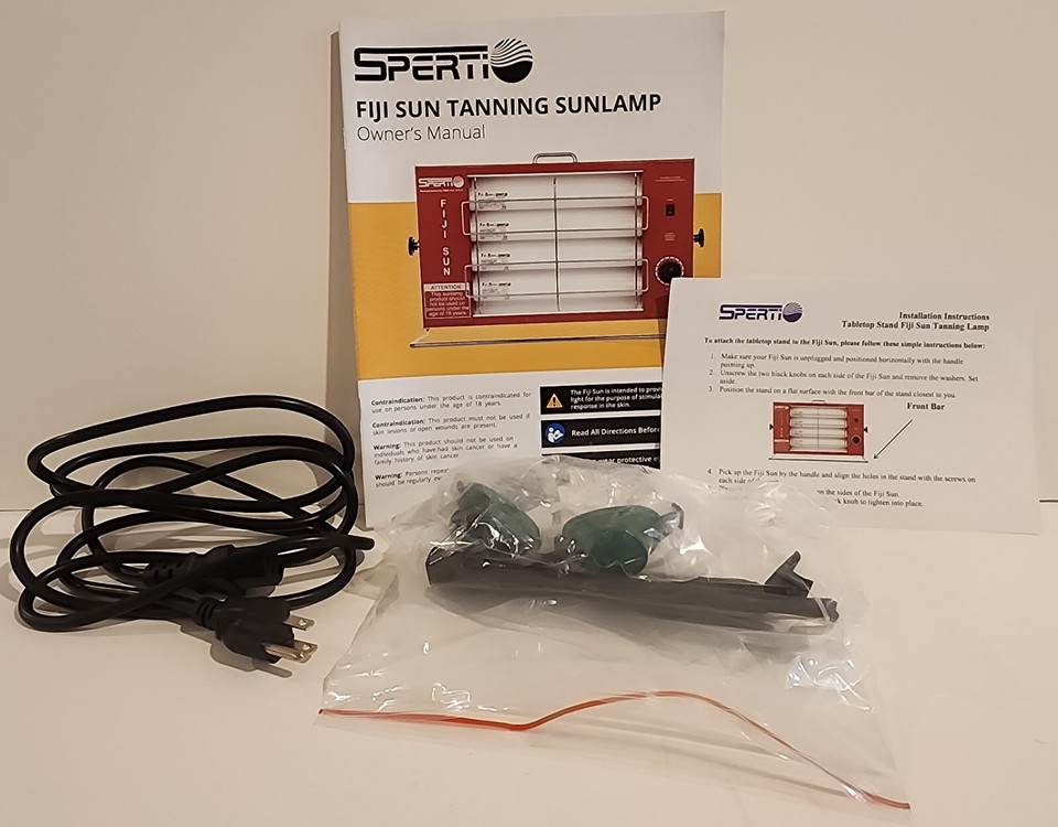 Sperti Fiji Sun Indoor Adjustable Tanning Lamp Bed Dark Tan At Home ...