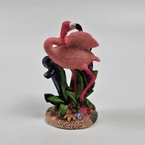 Small Unique Flamingo & Anchor Resin Figurine Statue Collectible ...