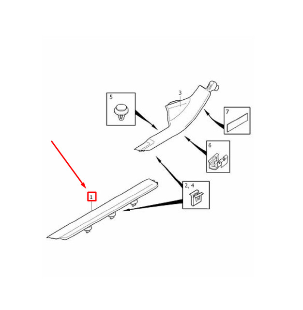 Volvo S80 Mk2 Front Left Door Sill Plate 39810362 Genuine for sale ...