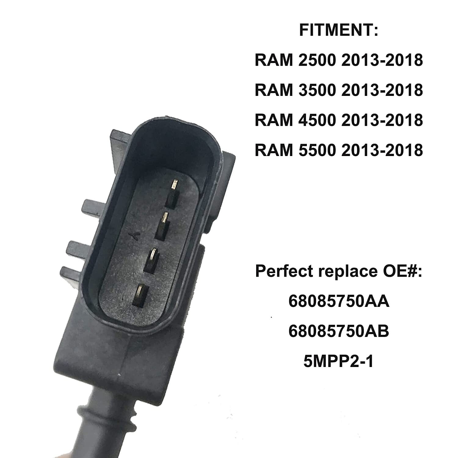 68085750AB Exhaust Gas Differential Pressure Sensor 68085750AA for ...