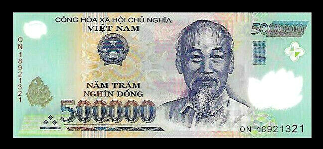 500,000 Vietnam Dong - 500000 UNC Vietnamese Dong Banknote! Viet Nam ...