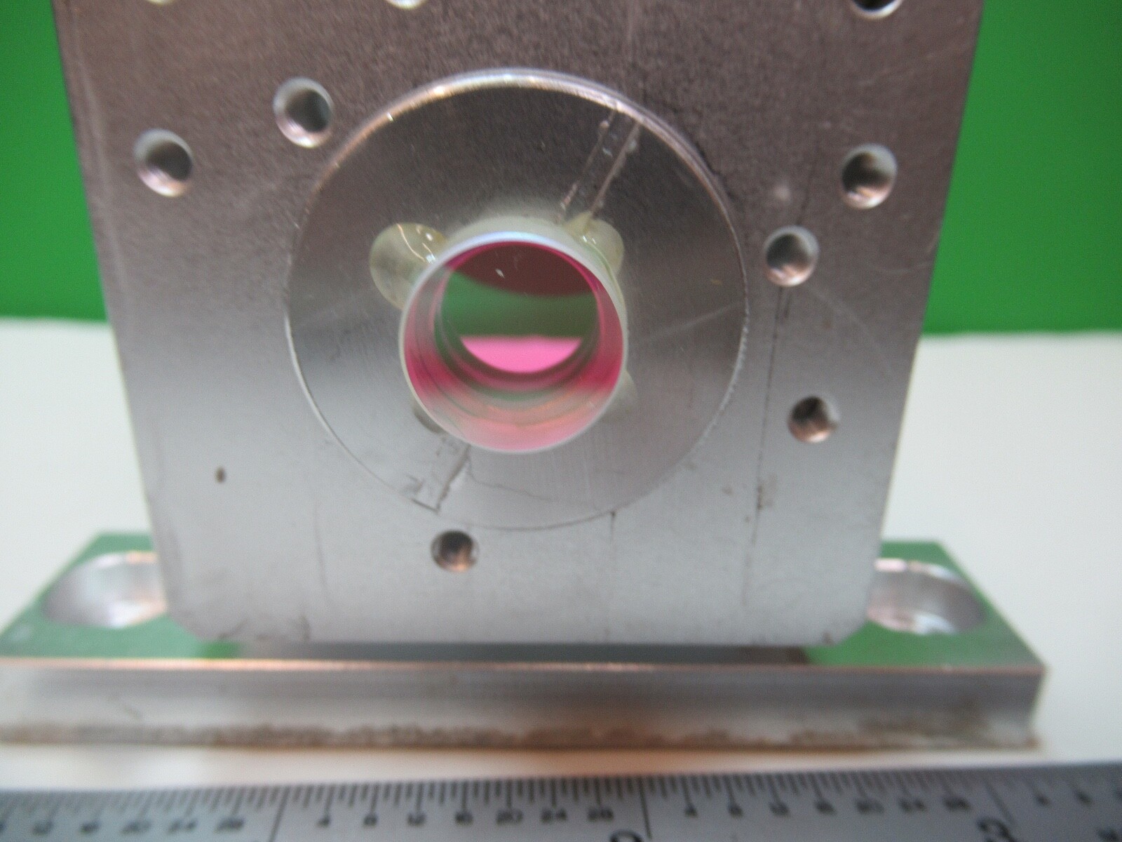 OPTICAL MOUNTED 532nm COATED LENS LPKF GERMANY LASER OPTICS AS PICTURED ...