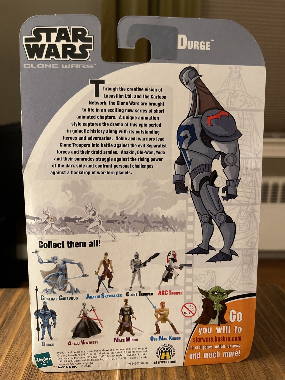 Star Wars Clone Wars Animated Durge Figure Cartoon Network 2005 New MOC ...
