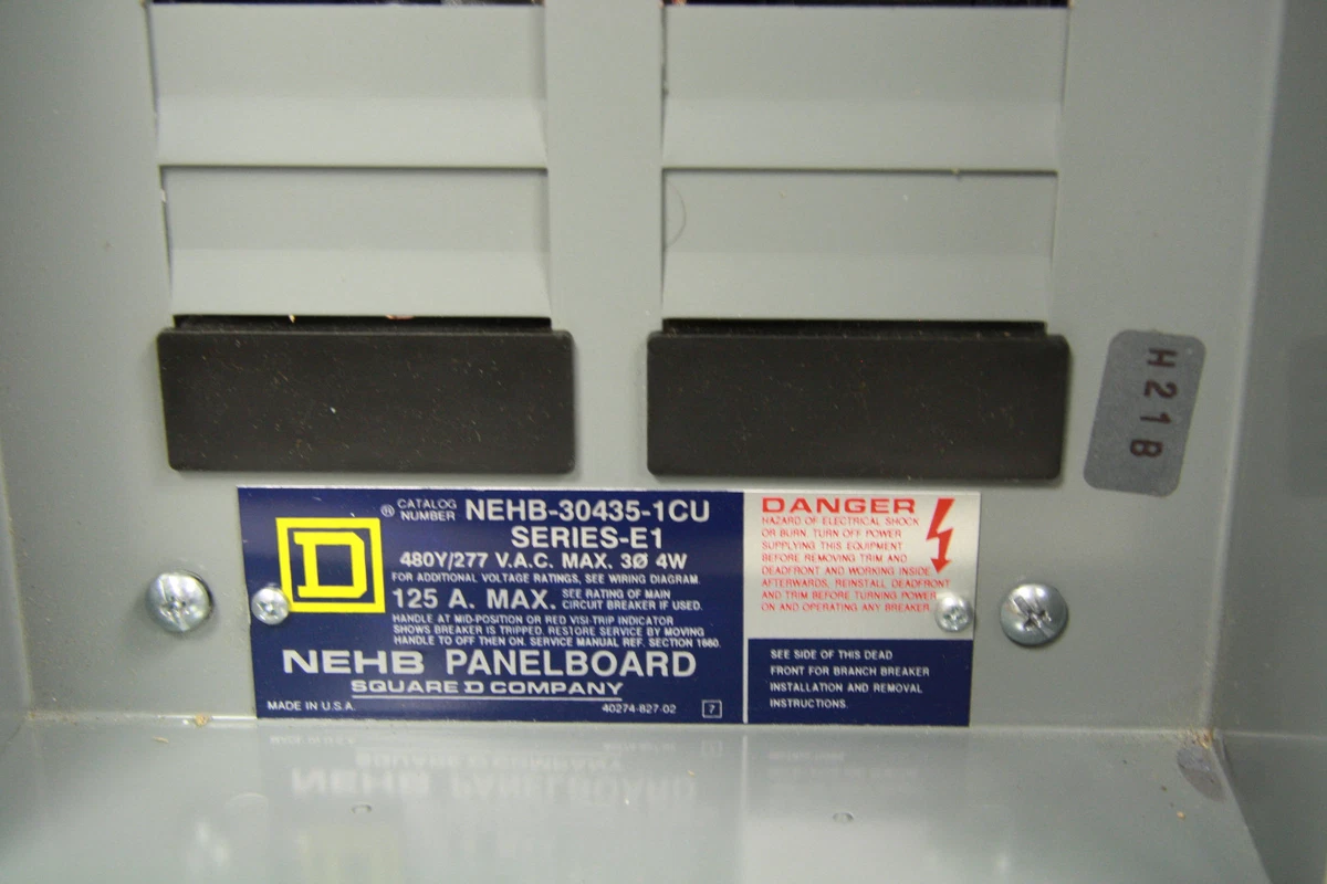 SQUARE D NEHB-1MW 100 Amp 480Y/277v Series E1 With, 58% OFF