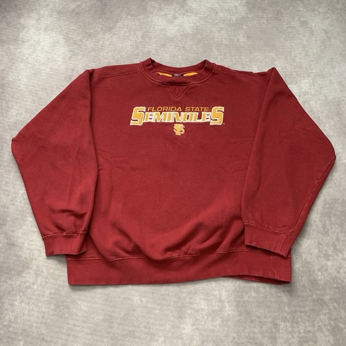 Vintage 90s 00s Starter Florida State Sweatshirt Size XL Embroider FSU ...
