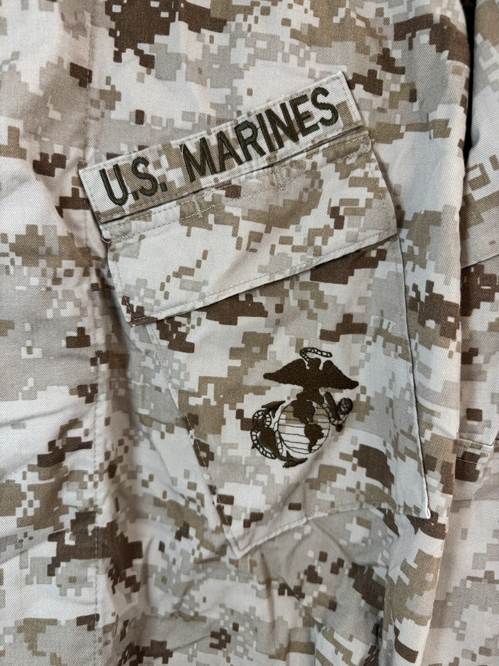 Marine Corps USMC Combat Desert Marpat Digital Uniform Jacket Medium ...