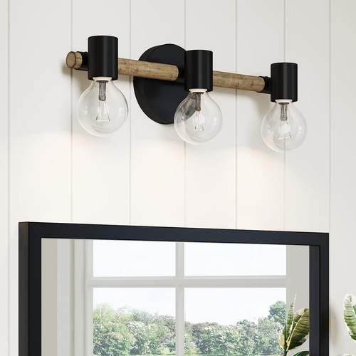 Henry Wall Light Fixture, 3-Lights Farmhouse Bathroom Vanity Light in ...