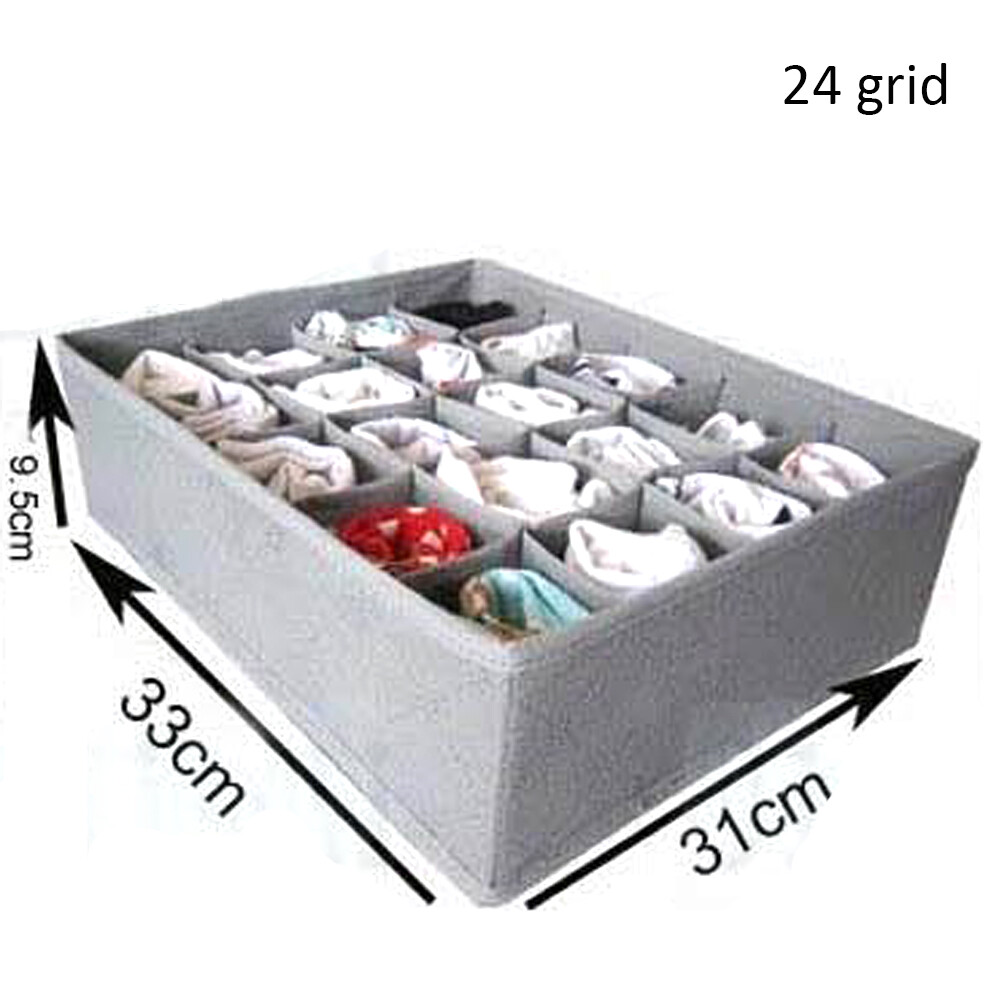 Storage Drawer-Divider Fordable Box Organiser Tidy Socks Bra Underwear ...