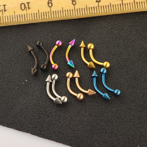 12Pcs Body Art Jewelry Stainless Steel Studs Simple Body Piercing ...