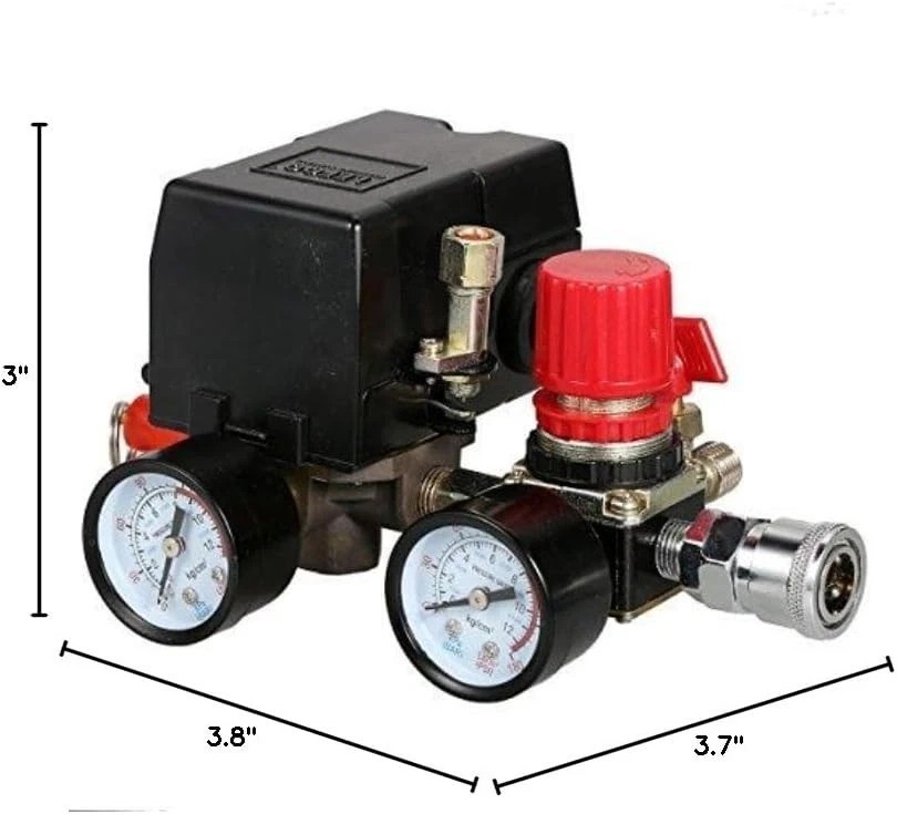 Pressure Switch Manifold Regulator Gauges Air Compressor Pressure ...