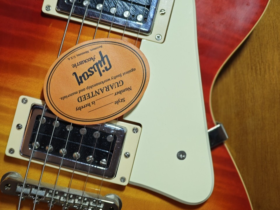 Gibson Orange Label. Typewriter ready. Proper ''PAPER'' not a vinyl ...