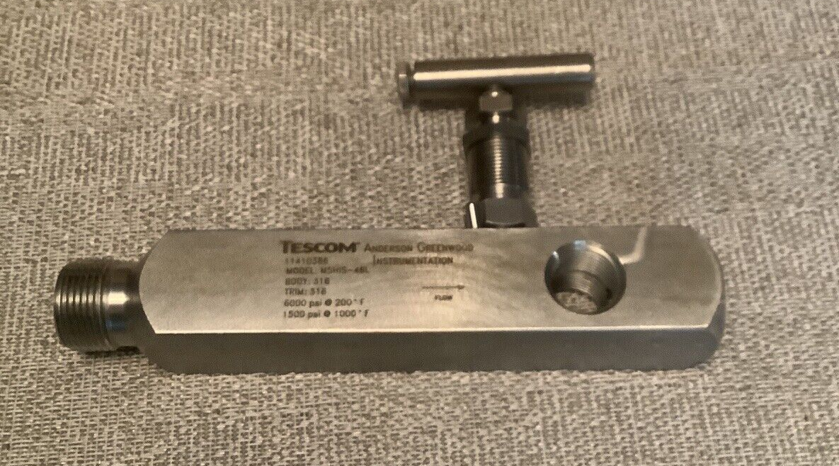 ANDERSON GREENWOOD TESCOM M5HIS-46L GAUGE VALVE. **NEW** | eBay