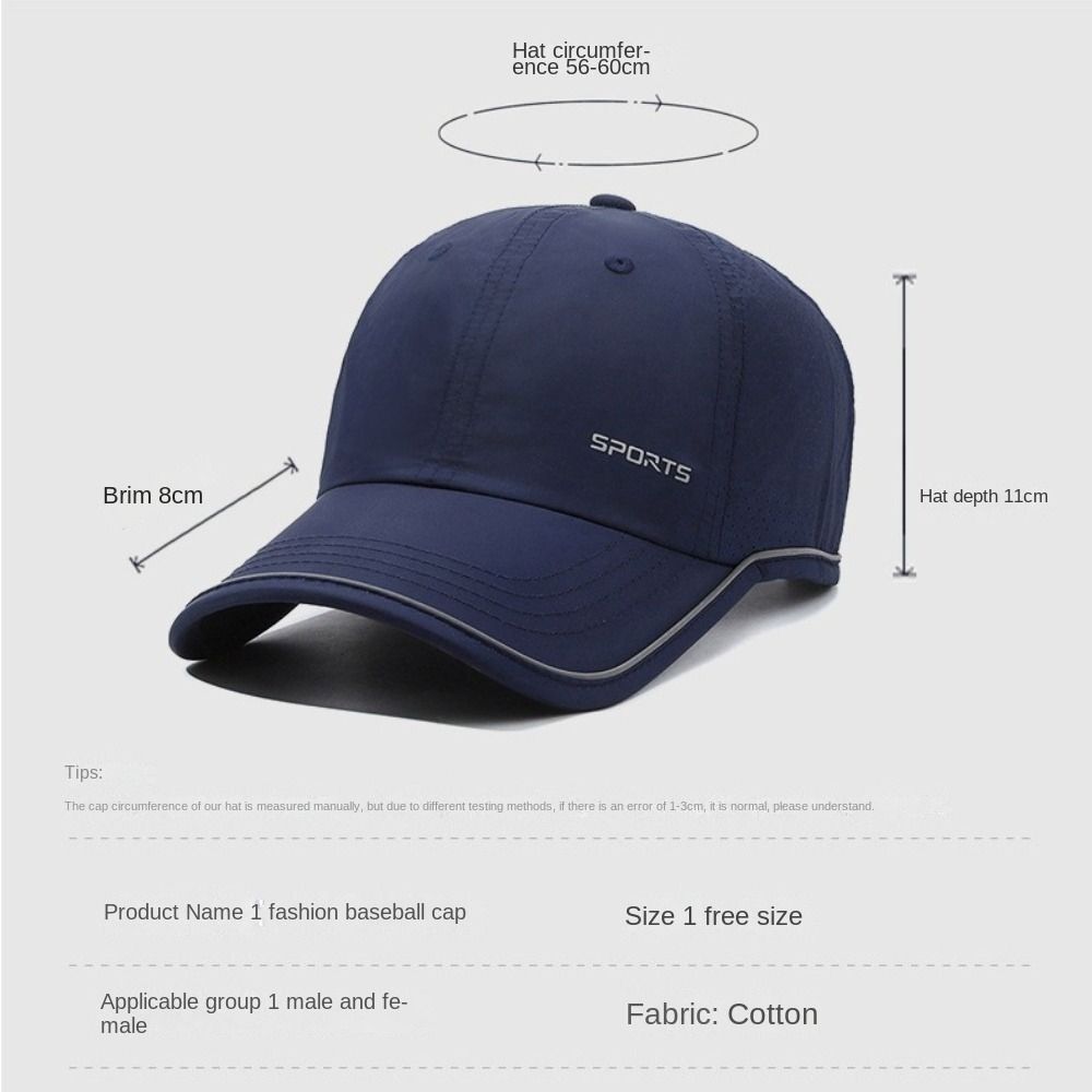 UV Protection Baseball Cap Breathable Golf Tennis Cap Summer Sun Hat ...
