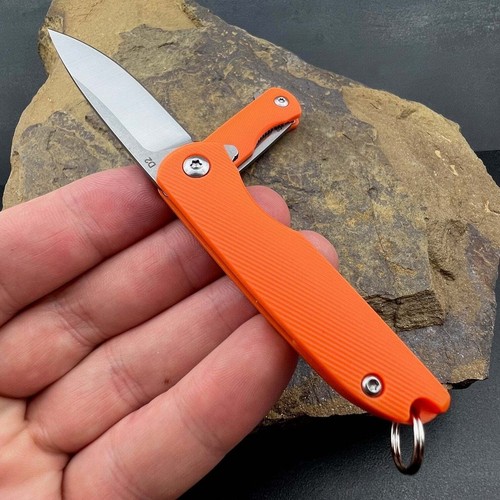 VORTEK PIKA D2 Ball Bearing Flipper Blade Small Keychain Folding Knife ...