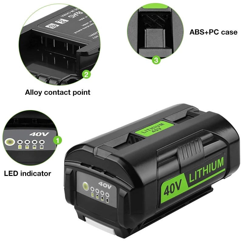 PACK For Ryobi 40V Lithium-ion 10Ah/8.0Ah Battery & Charger OP4050 ...