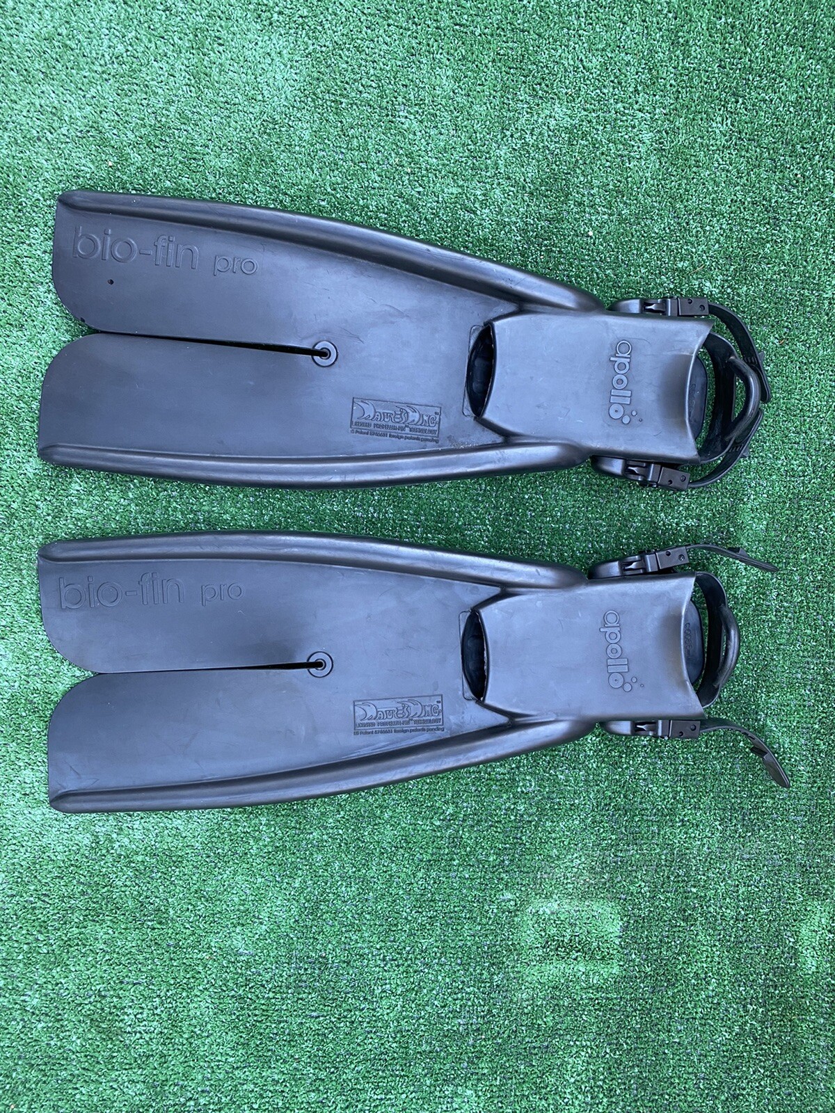 Apollo Bio-Fin Pro Nature Wing Split Fin (1) Scuba Black Size M Medium ...