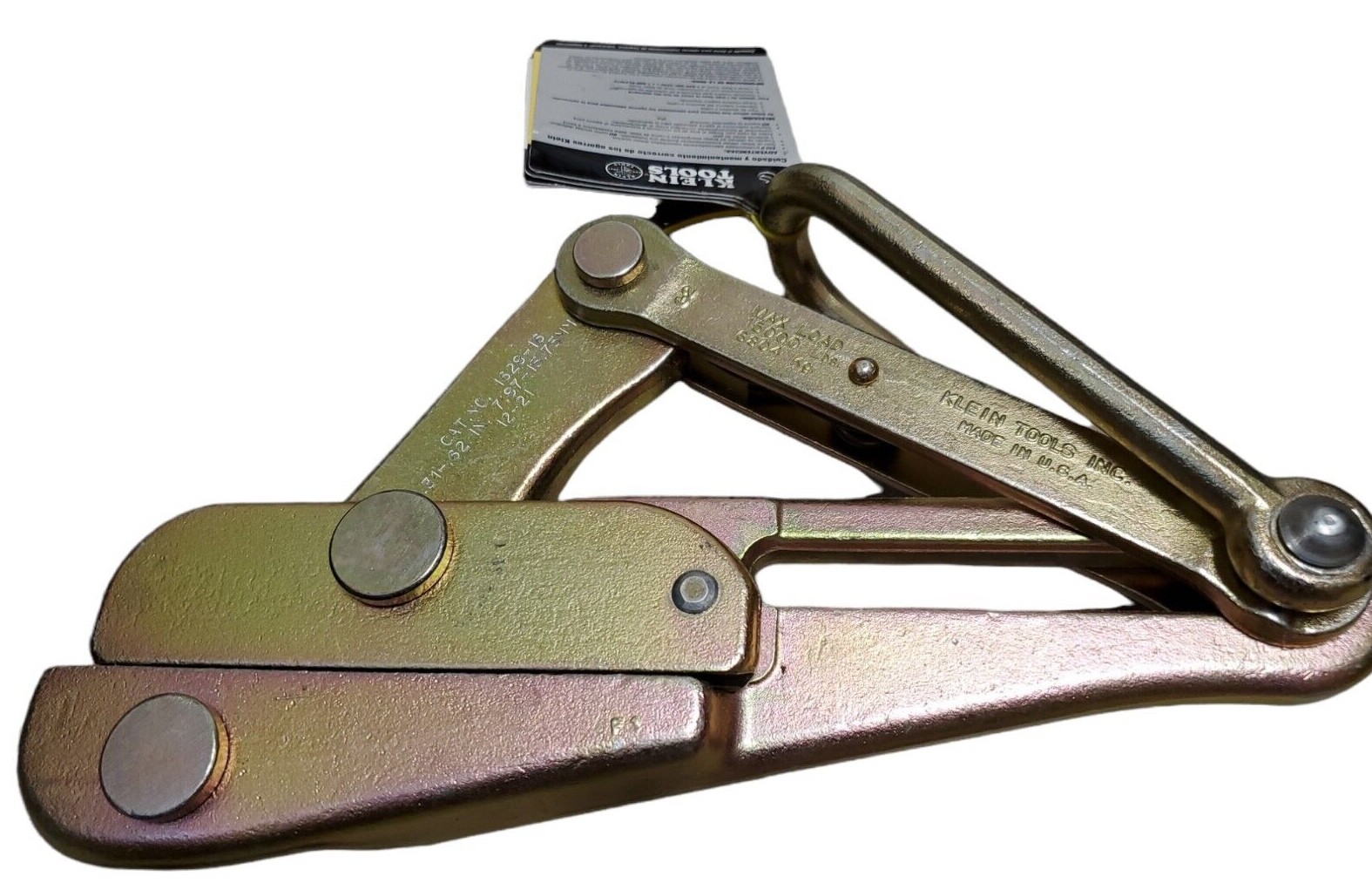 Klein Tools Cable Grip Wire Puller Model 1628-16 15 000lb Cap for sale ...