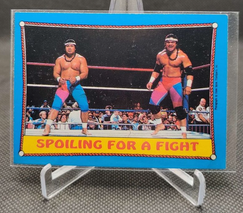 1987 Topps WWF #28 Spoiling For a Fight Islanders wrestling card | eBay