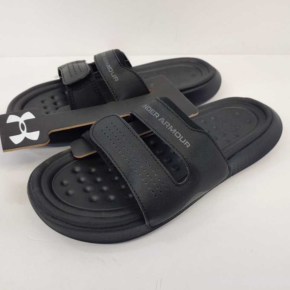 Under Armour Ansa Studio Sandals Slide Womens Size 10 Black 3025045 2 ...