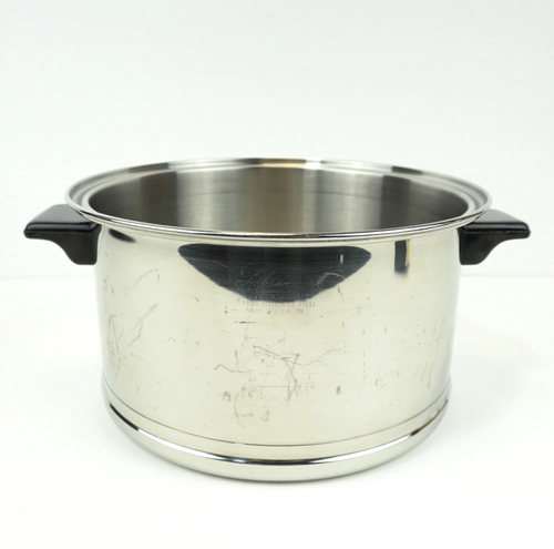 Lifetime Cookware 5 Quart T304 Stainless Steel Stock Pot USA Made Vtg ...