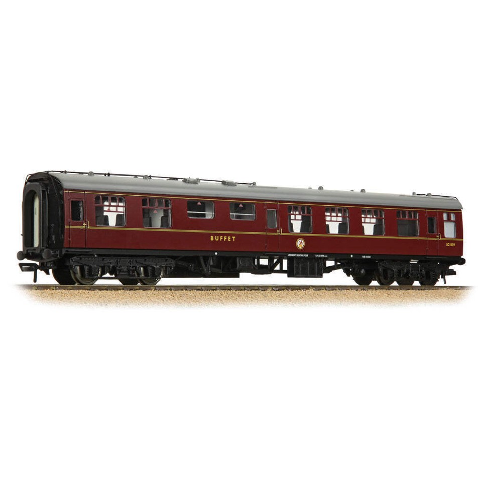 Bachmann 39-261C OO Gauge BR Mk1 RMB Miniature Buffet Coach BR Maroon ...